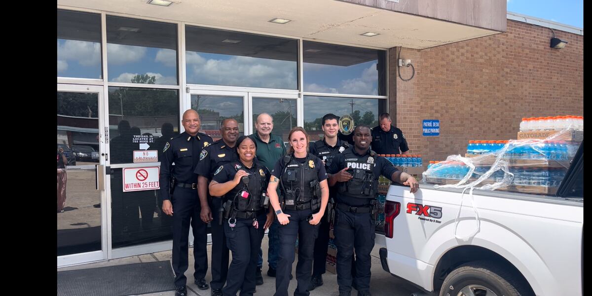 Shreveport Police Department receives thirst-quenching donation Shreveport Police Department receives thirst-quenching donation